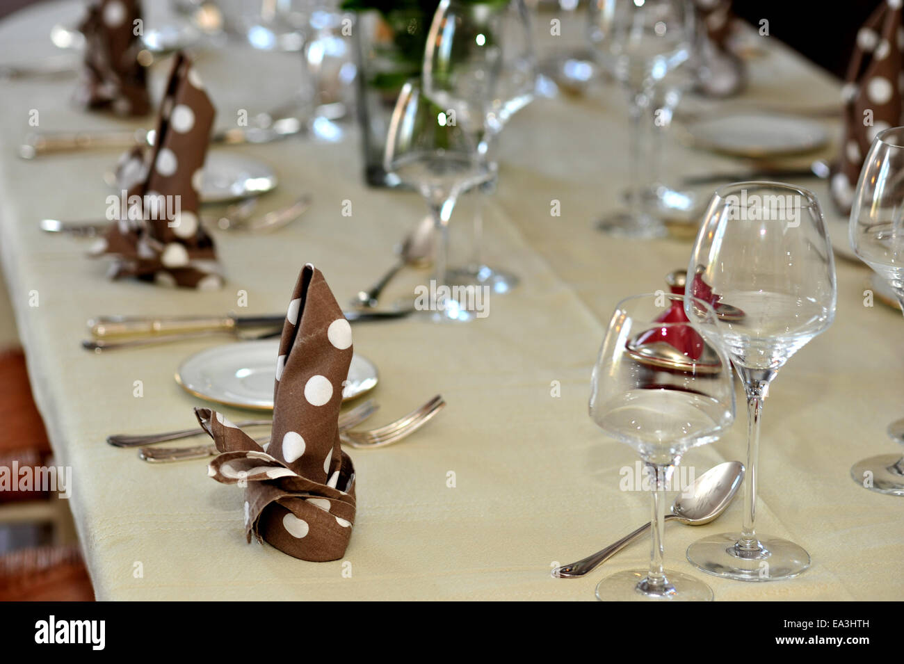 Gourmet French Dinner In The South Of France Stock Photo - Alamy