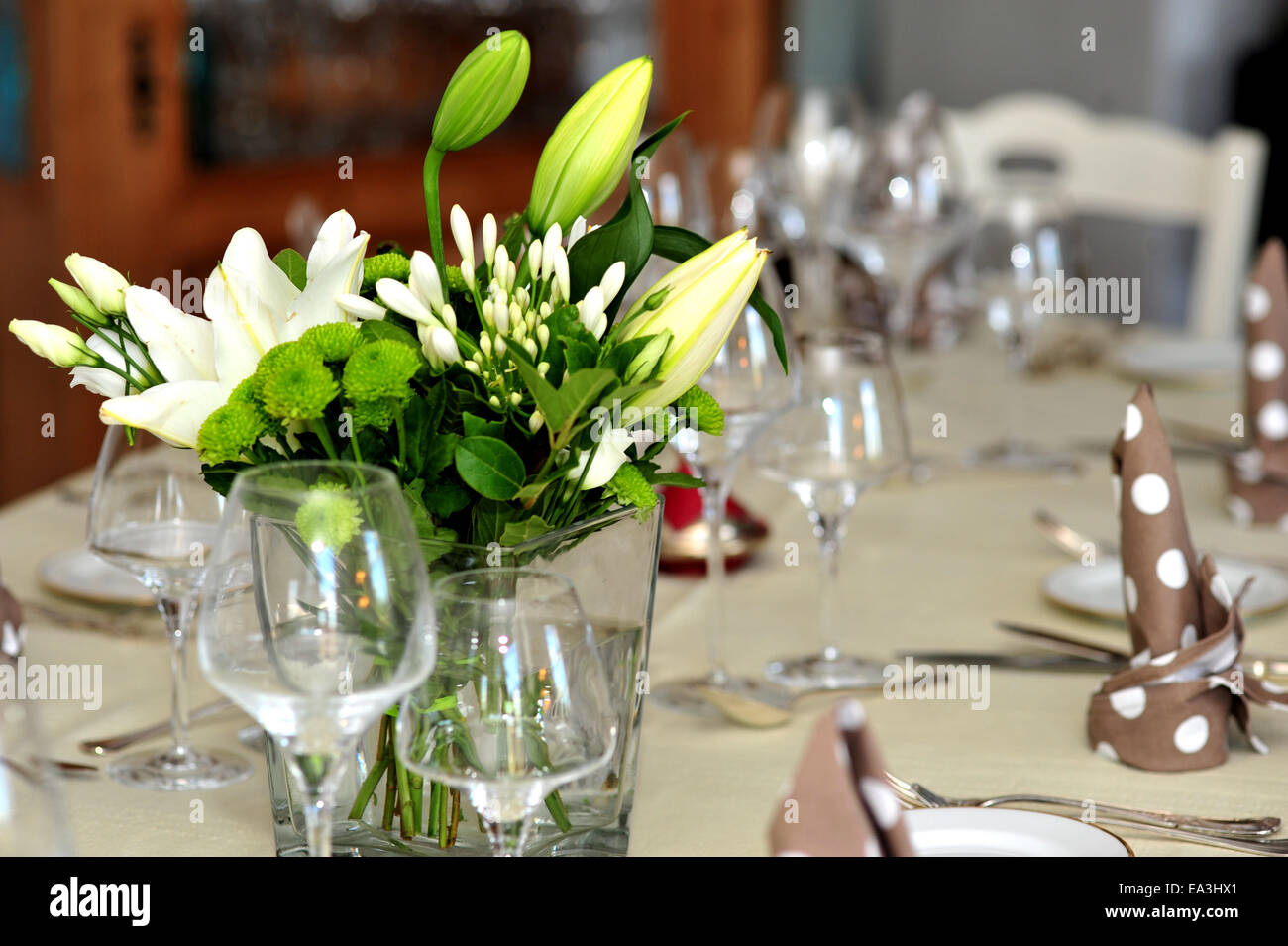 Gourmet French Dinner In The South Of France Stock Photo - Alamy