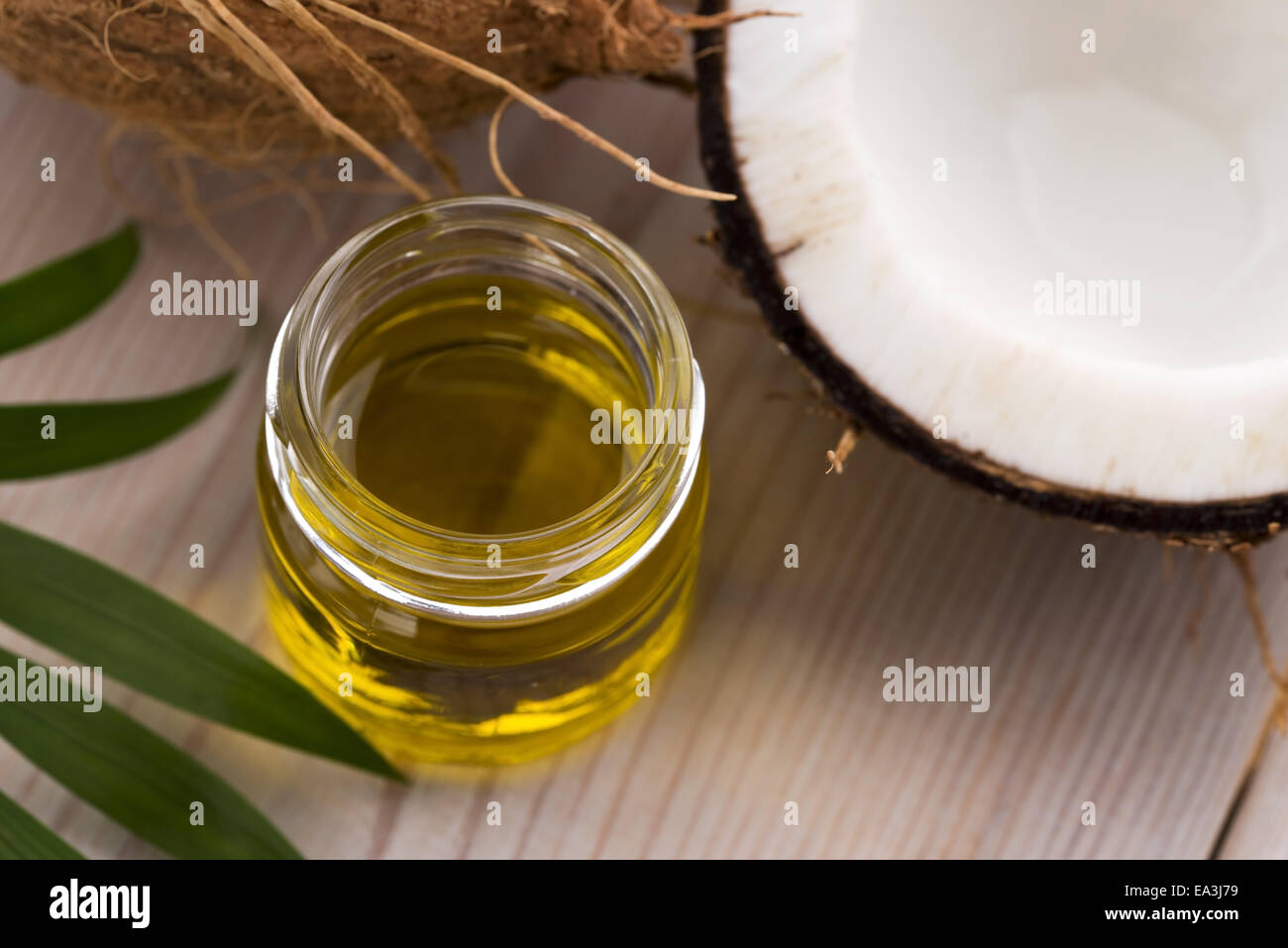 Coconut and coconut oil Stock Photo - Alamy
