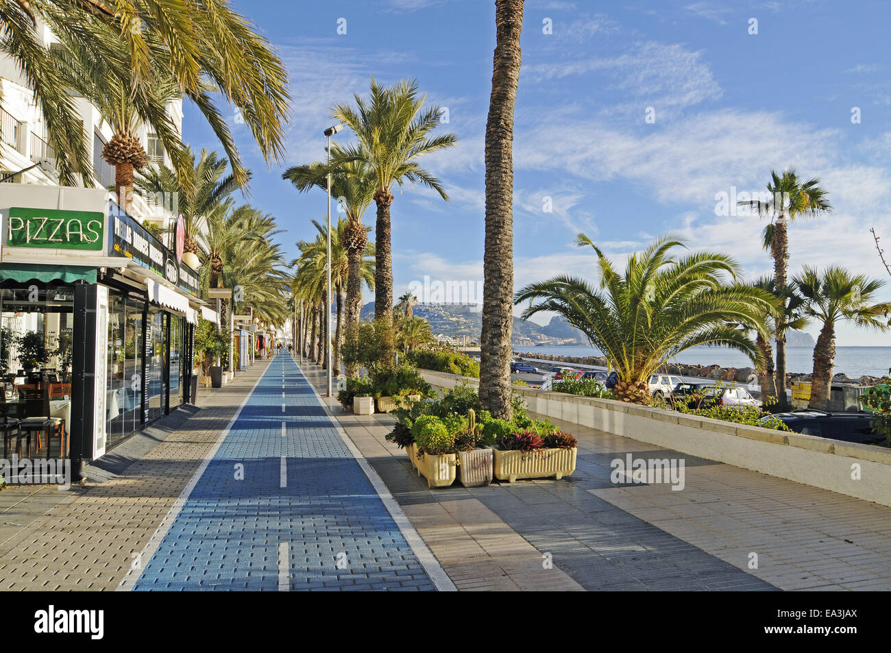 waterside promenade, Altea, Spain Stock Photo - Alamy