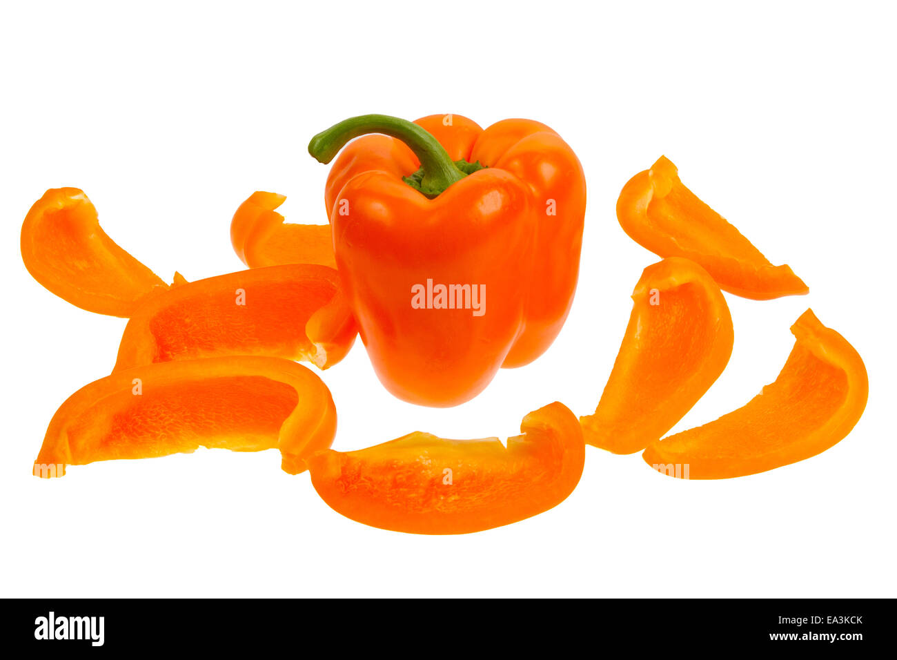 Orange bell pepper Stock Photo - Alamy