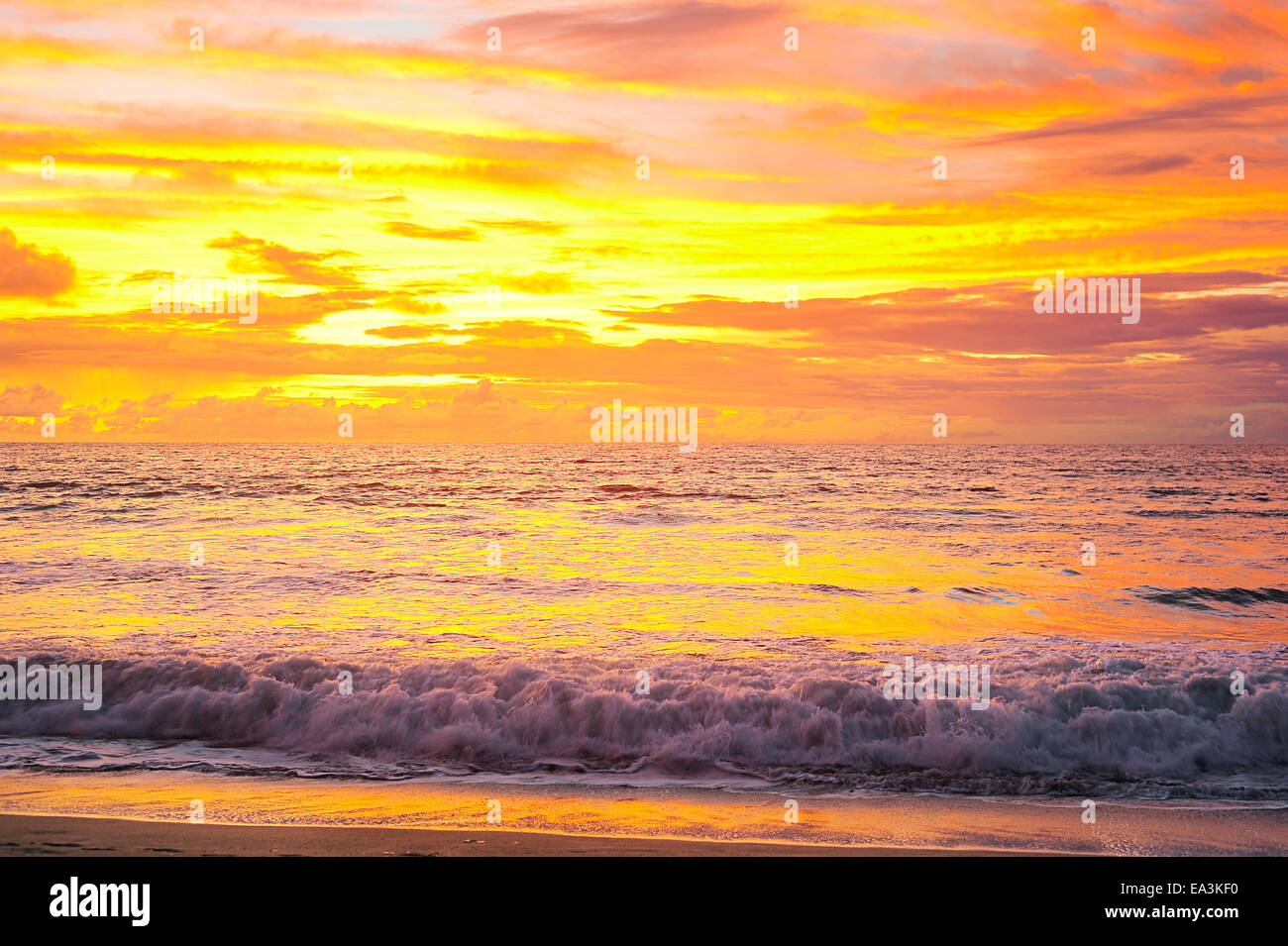 Sunset on Bali Stock Photo - Alamy