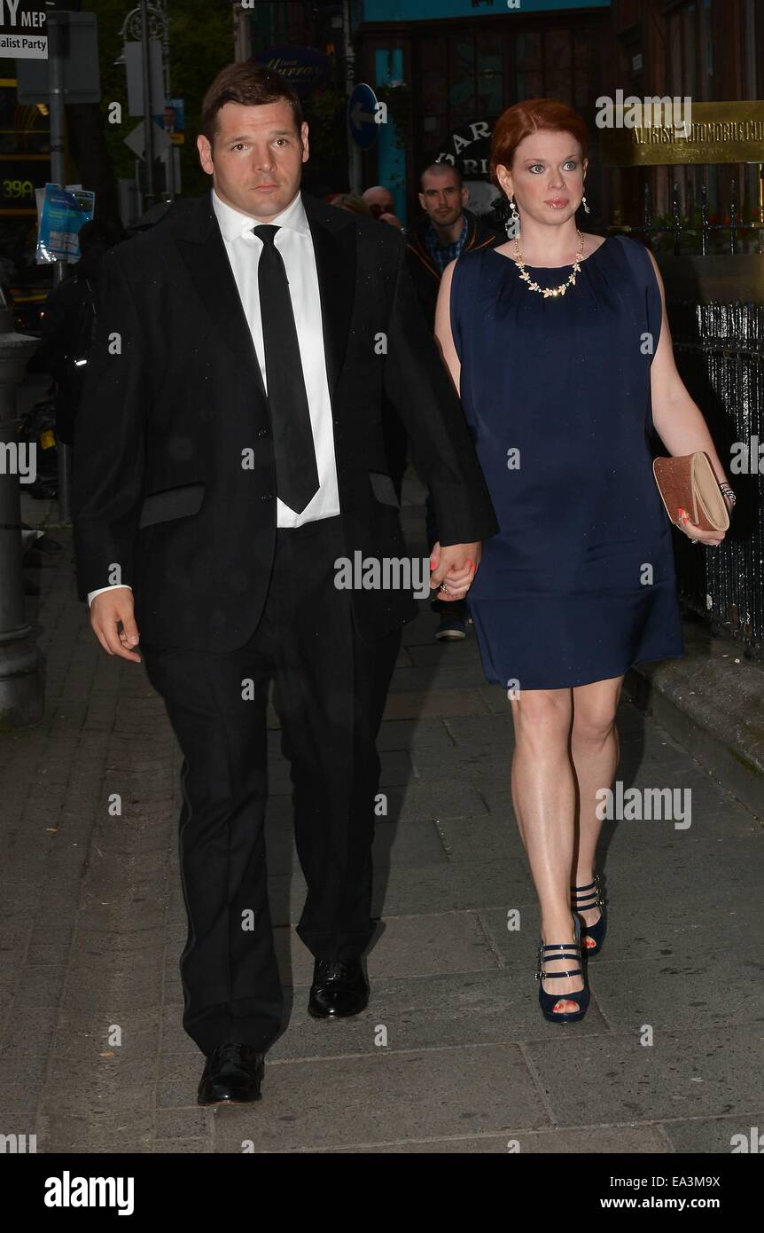 Guests arrive at the Leinster Rugby Awards Ball 2014 at The Mansion ...