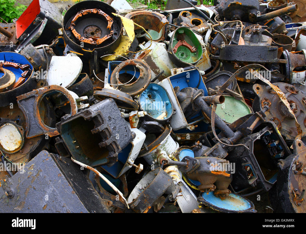 SCRAP METAL. USED PARTS Stock Photo - Alamy