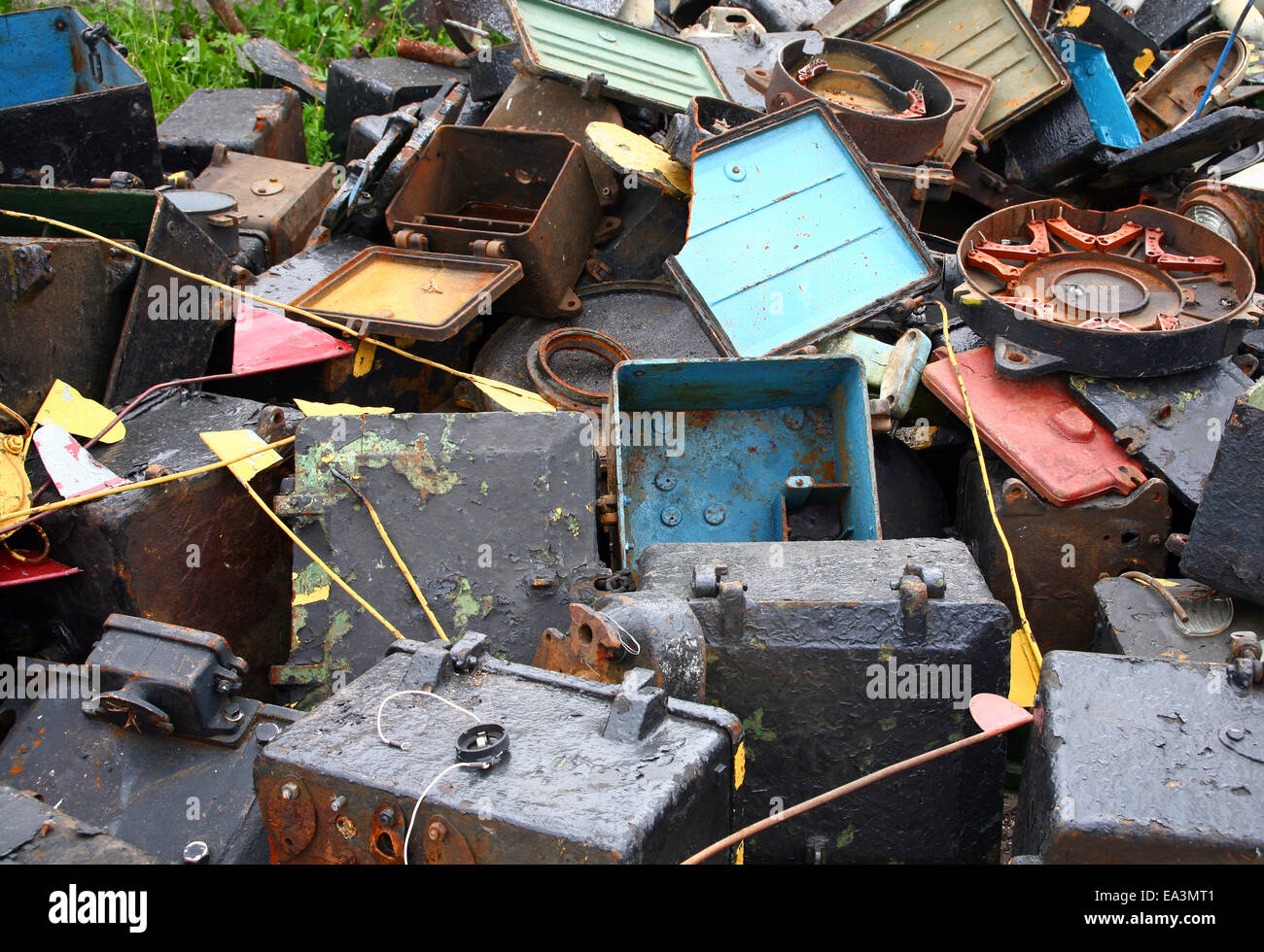 SCRAP METAL. USED PARTS Stock Photo - Alamy