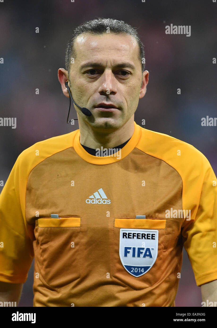 Munich, Germany. 05th Nov, 2014. Referee Cuneyt Cakirin during the ...