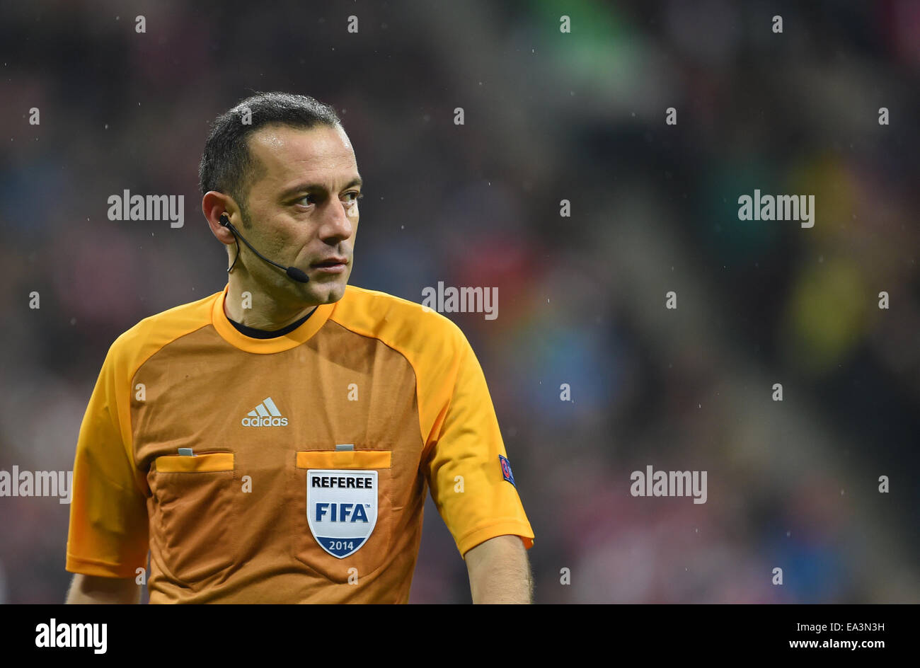 Munich, Germany. 05th Nov, 2014. Referee Cuneyt Cakirin during the ...