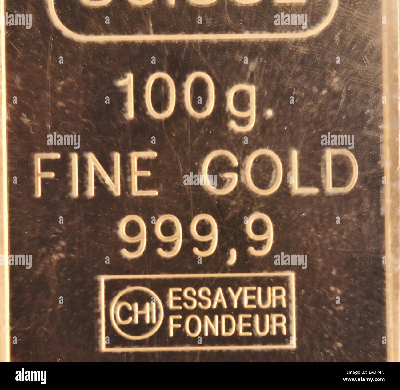 100 Grams of Pure 24 carat Gold Stock Photo - Alamy