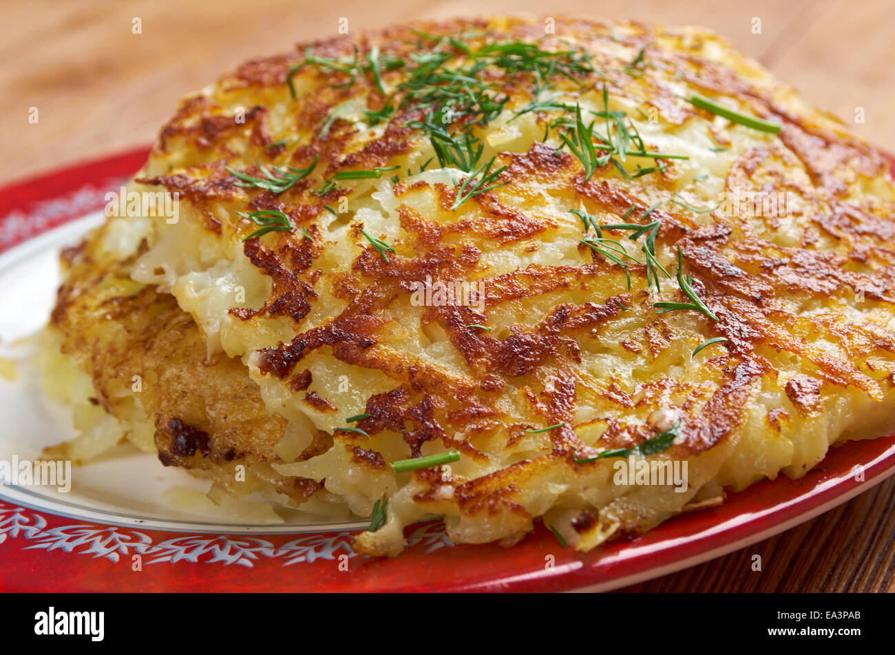 Boxty l Irish potato pancake Stock Photo - Alamy