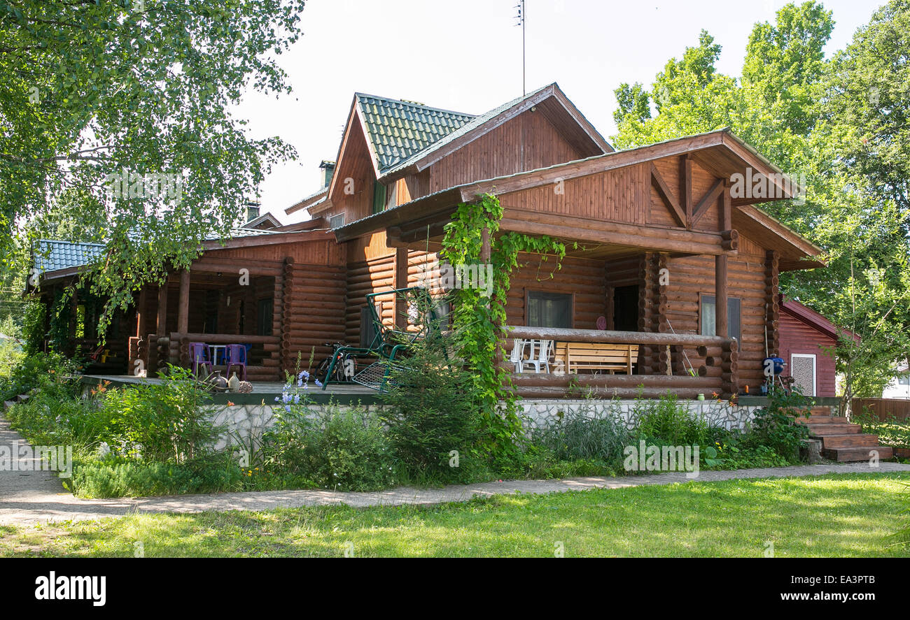 Wooden house, Abramtsevo, Moscow region, Russia Stock Photo - Alamy
