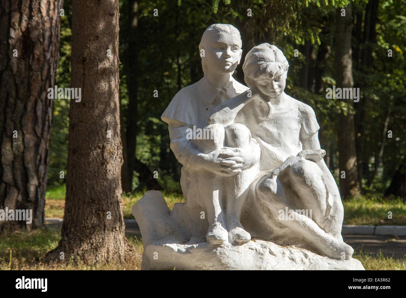 Soviet sculpture in the park, Moscow region, Russia Stock Photo - Alamy