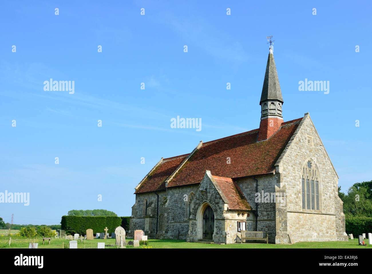 Rural english parish church Stock Photo - Alamy