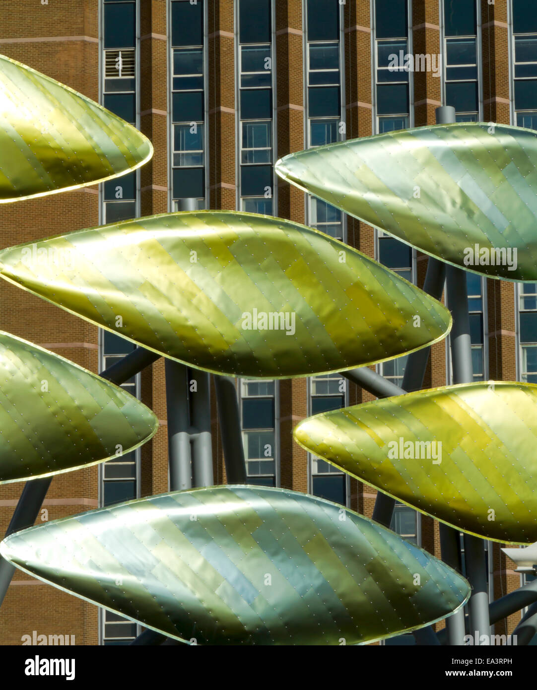 Stratford's new urban public art installation The Shoal is a 250 meter ...