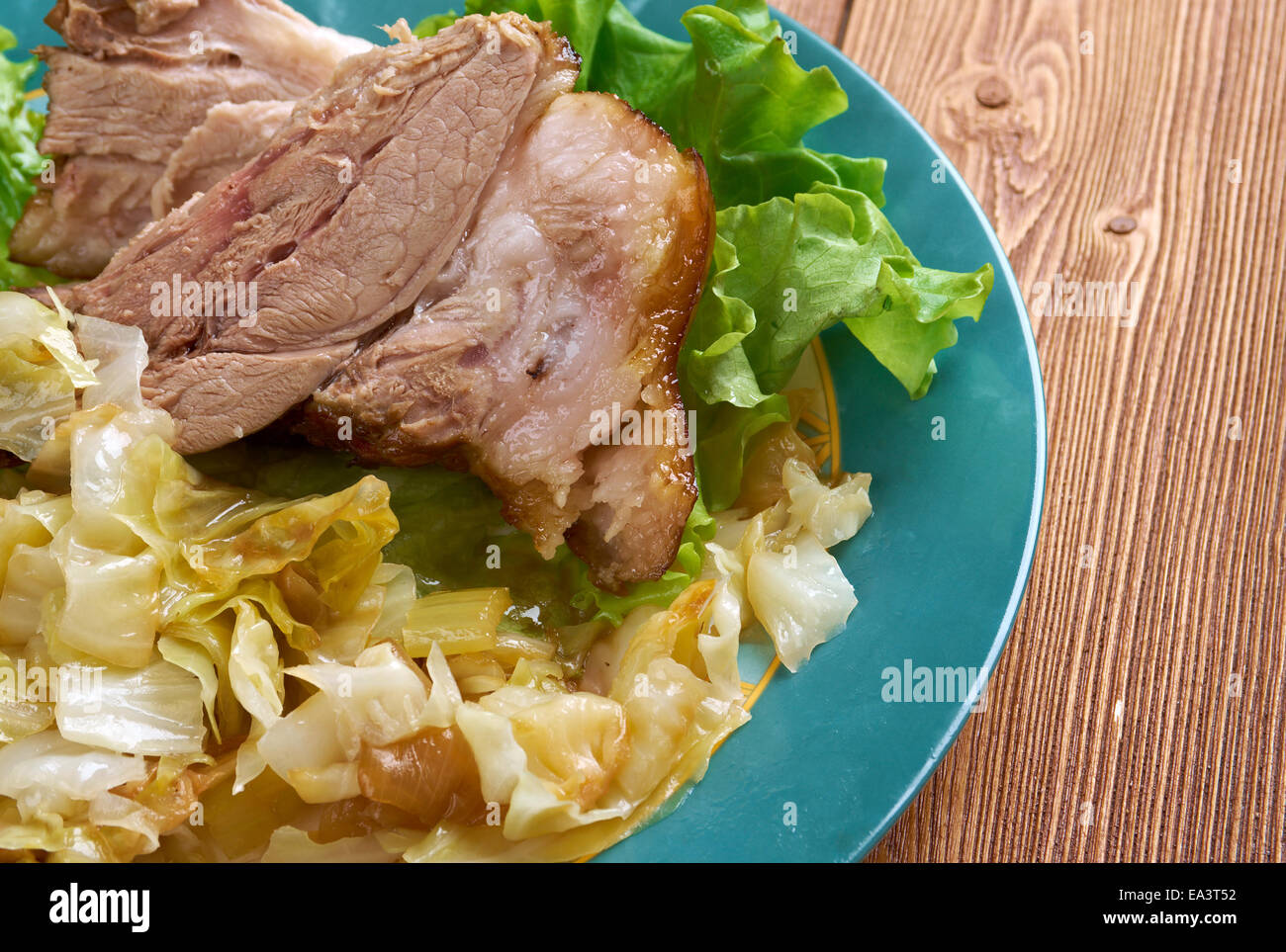 Bavarian grilled knuckel of pork Stock Photo - Alamy