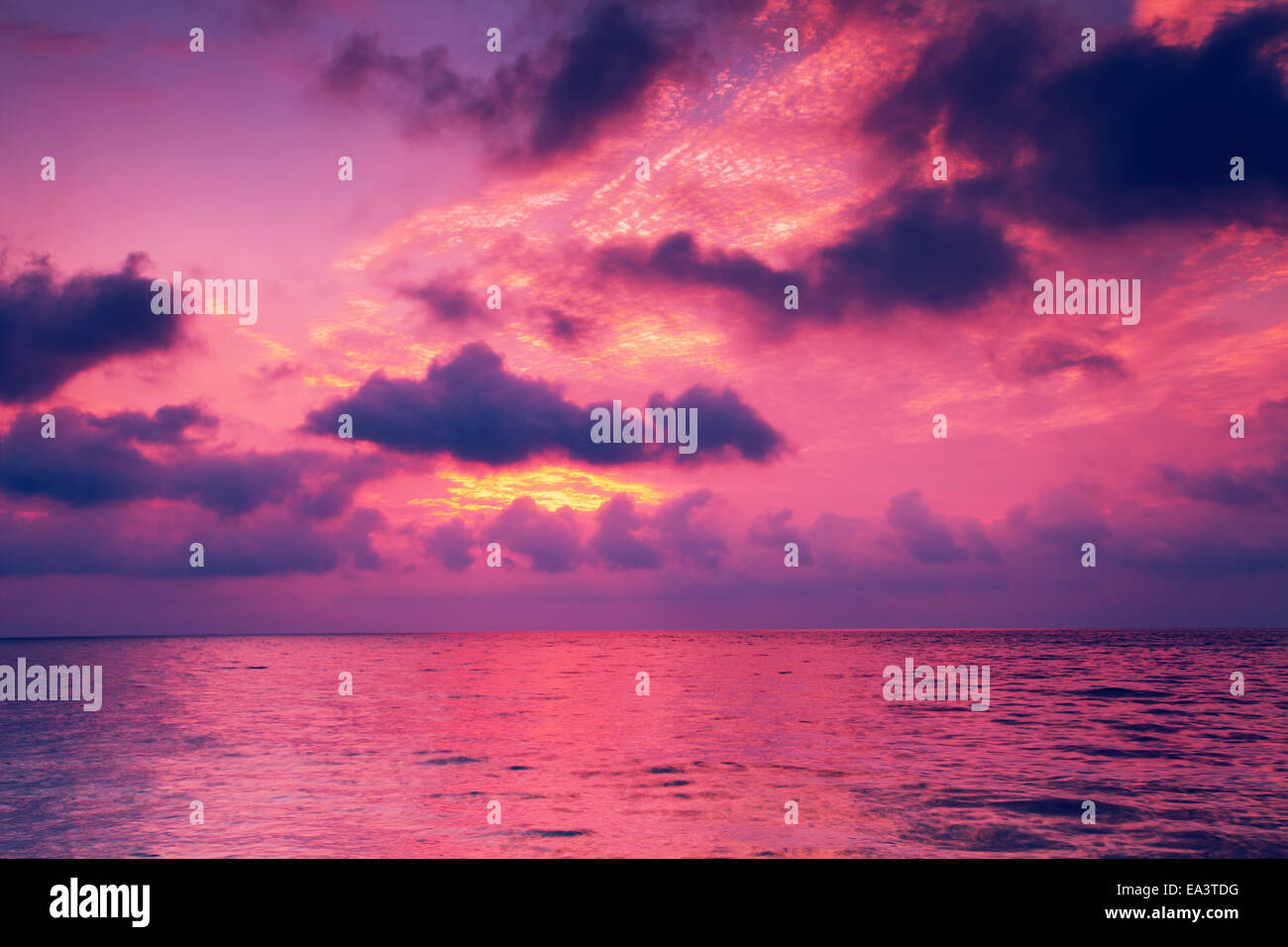 Rose sunrise over sea Stock Photo - Alamy