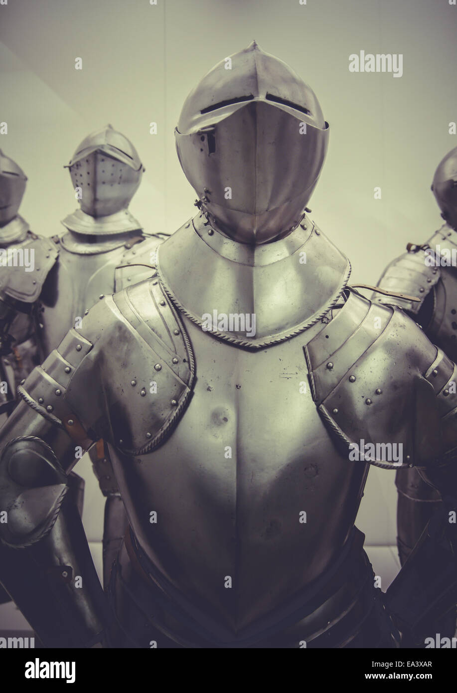 Military medieval iron armor, Spanish armada Stock Photo - Alamy