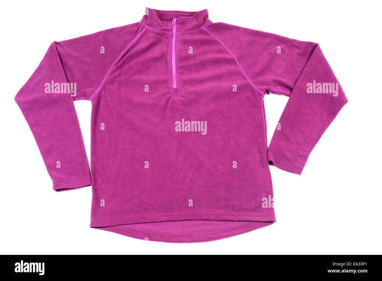 Red fleece sweater isolated Stock Photo - Alamy