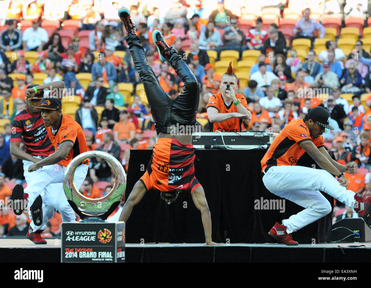 Jason Derulo performs at the Australian Football A-League Grand Final ...