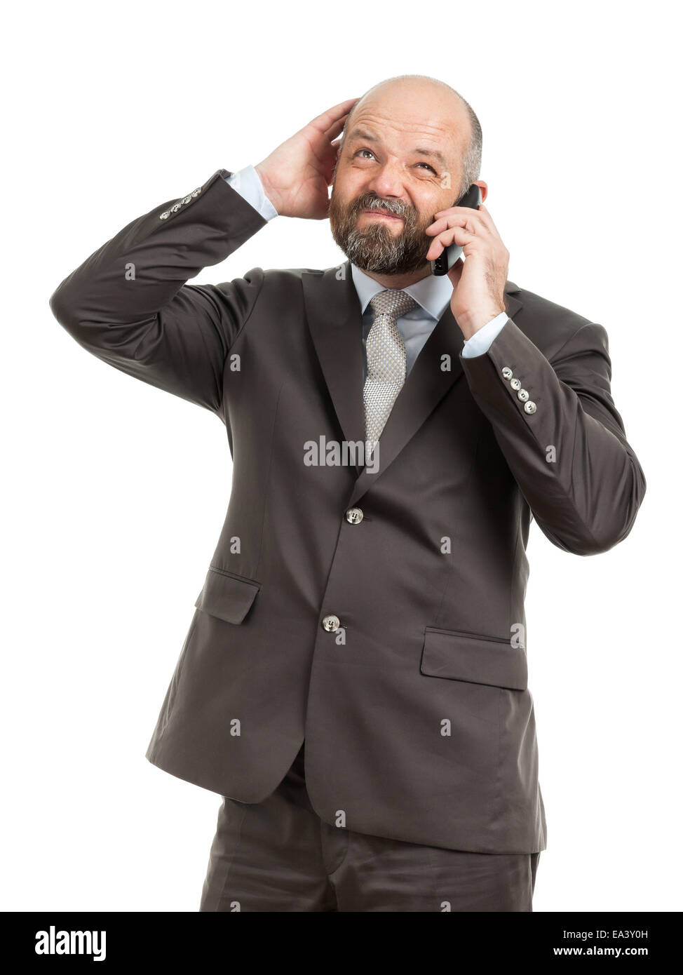 Business man phone hi-res stock photography and images - Alamy