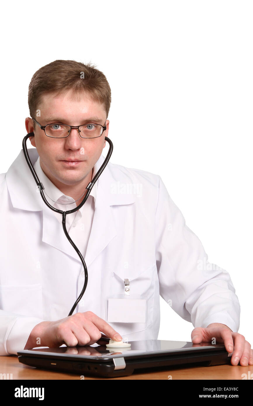 doctor with stethoscope Stock Photo - Alamy