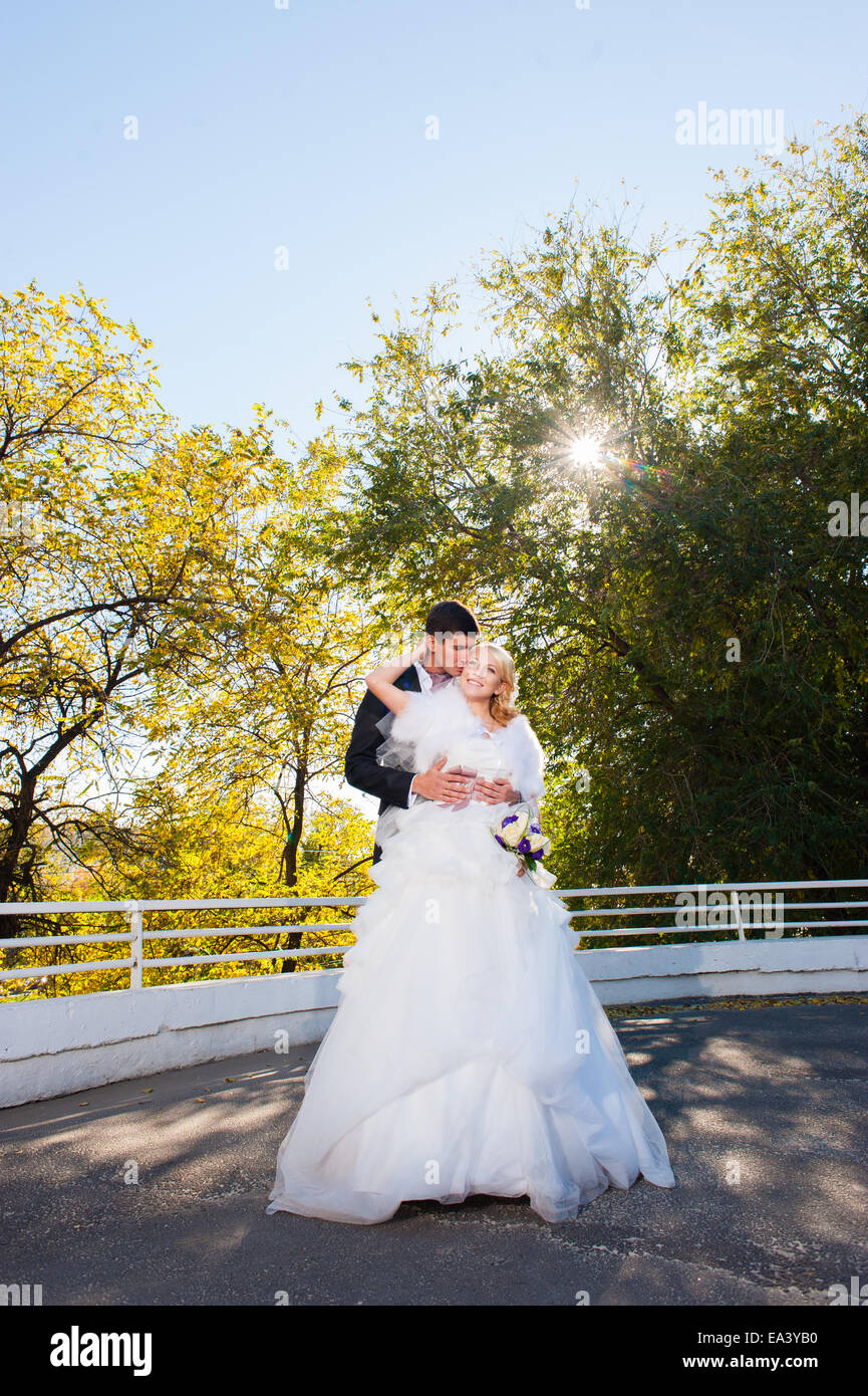 Groom and bride Stock Photo - Alamy