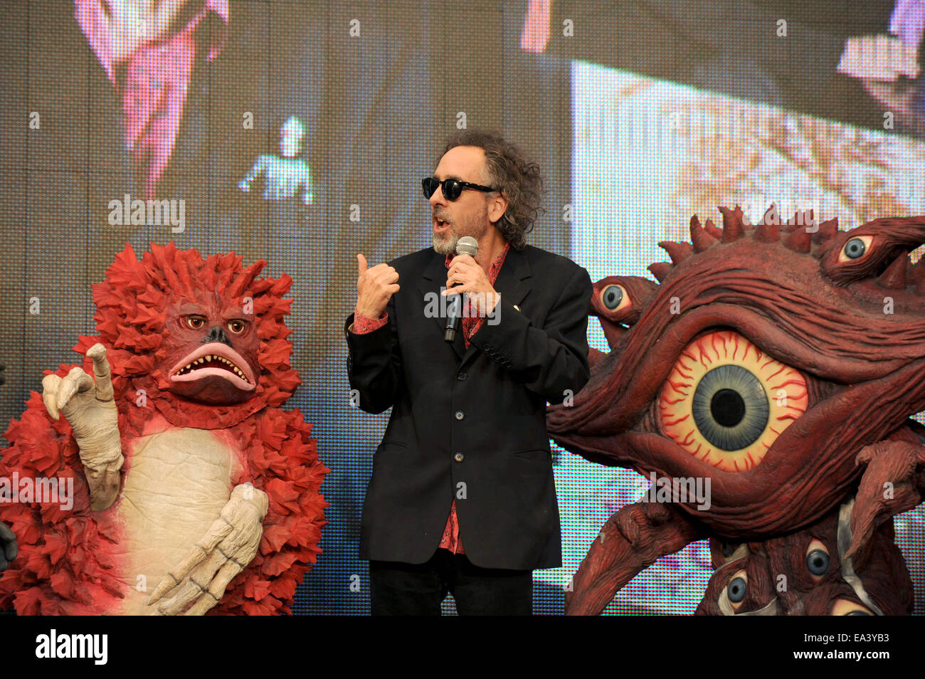 Tim Burton attends opening ceremony for "The World of Tim Burton ...