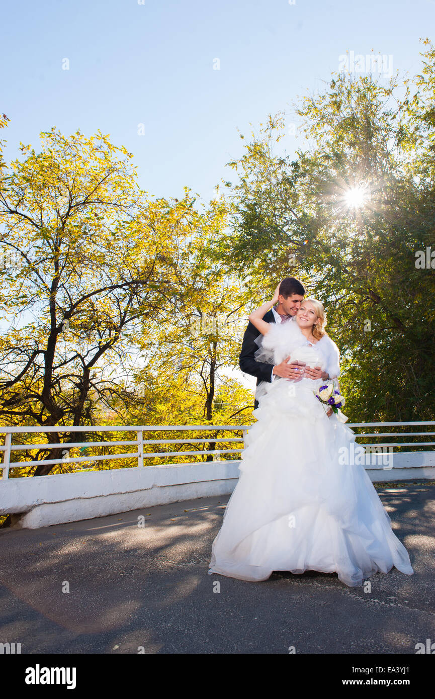 Bride and groom Stock Photo - Alamy