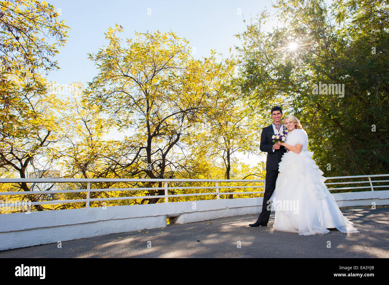Bride and groom Stock Photo - Alamy