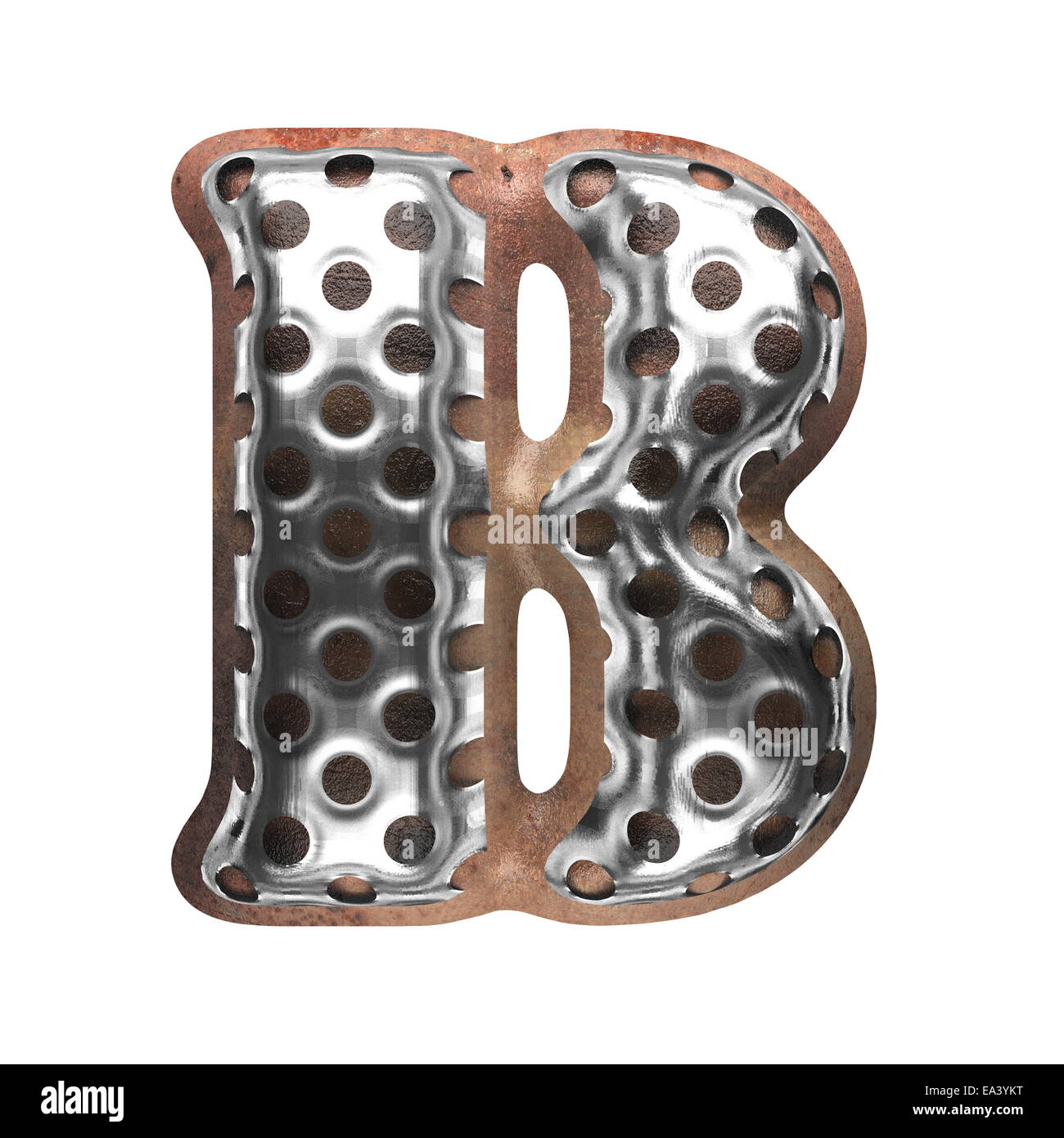 metal figure on white background Stock Photo - Alamy