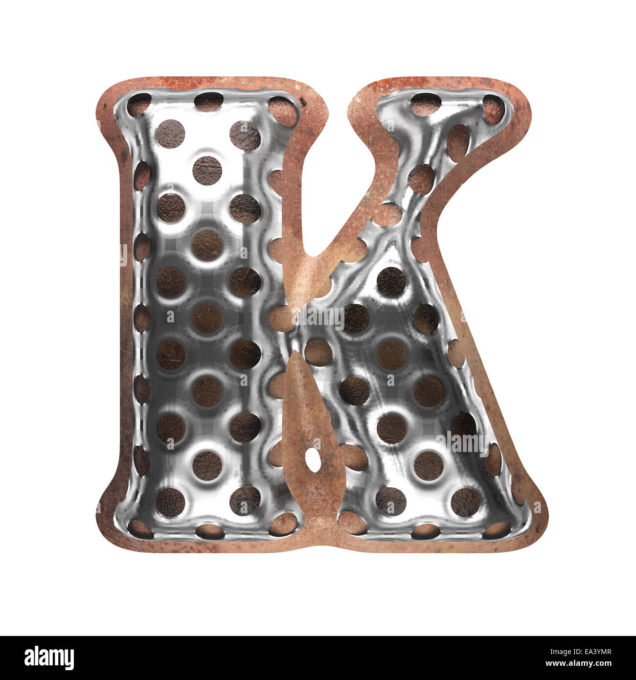 metal figure on white background Stock Photo - Alamy