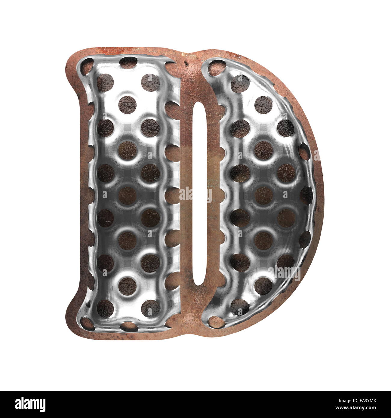 metal figure on white background Stock Photo - Alamy