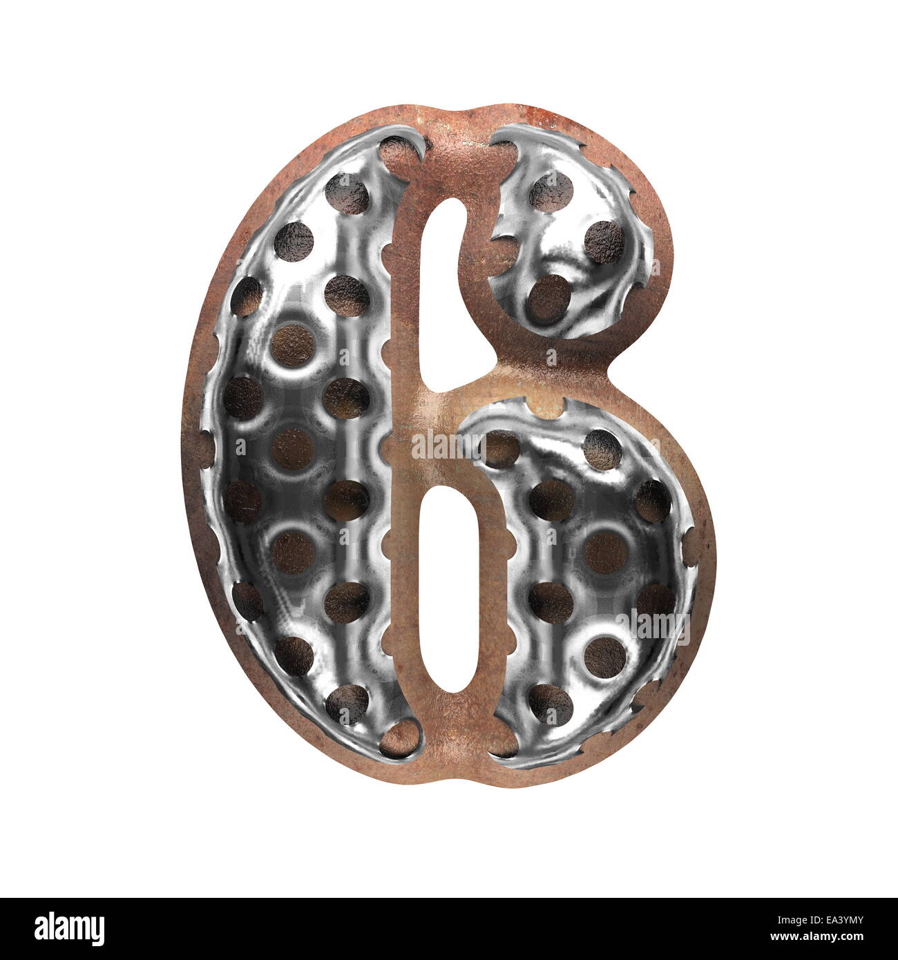 metal figure on white background Stock Photo - Alamy