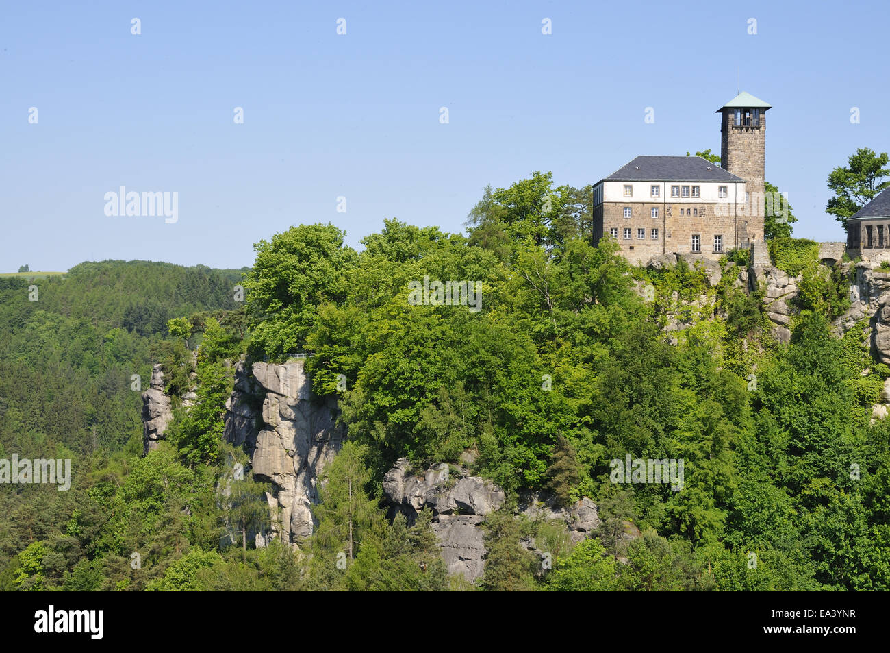 Townscape with hohnstein castle hi-res stock photography and images - Alamy