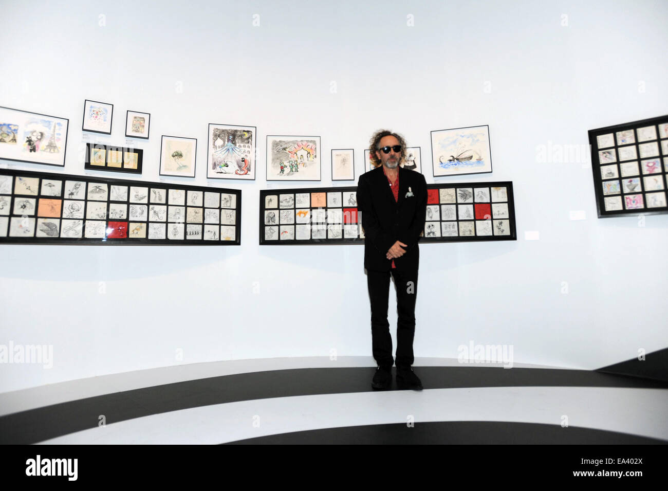 Tim Burton attends opening ceremony for "The World of Tim Burton ...