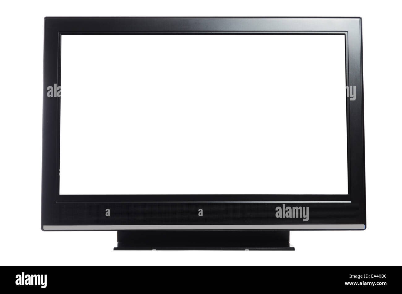 flat screen tv isolated on white Stock Photo - Alamy