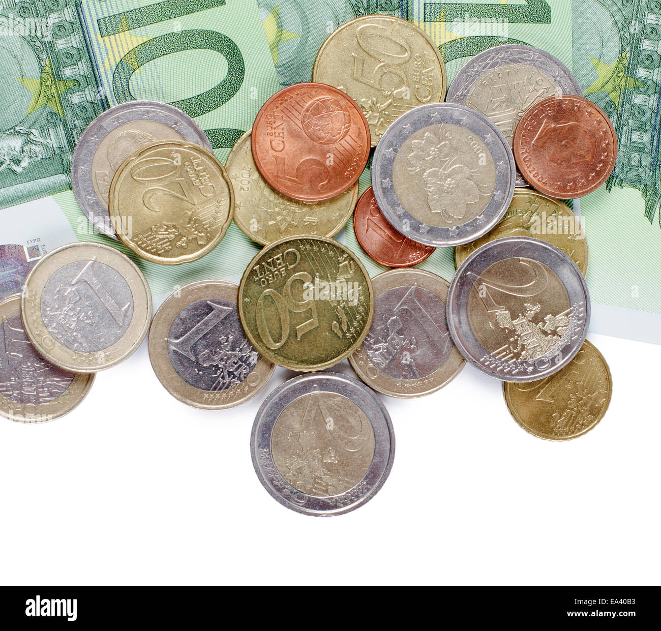 Various euro coins hi-res stock photography and images - Alamy