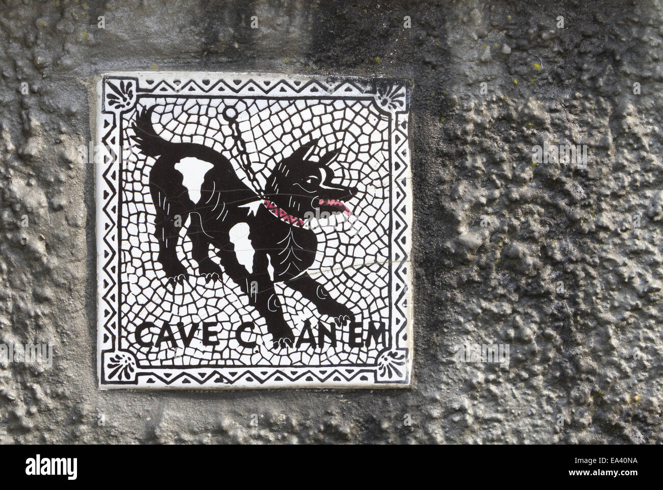 Warning guard dog sign on hi-res stock photography and images - Alamy