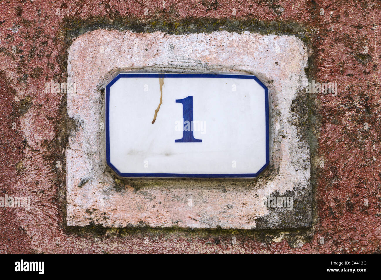 house number 1 Stock Photo - Alamy