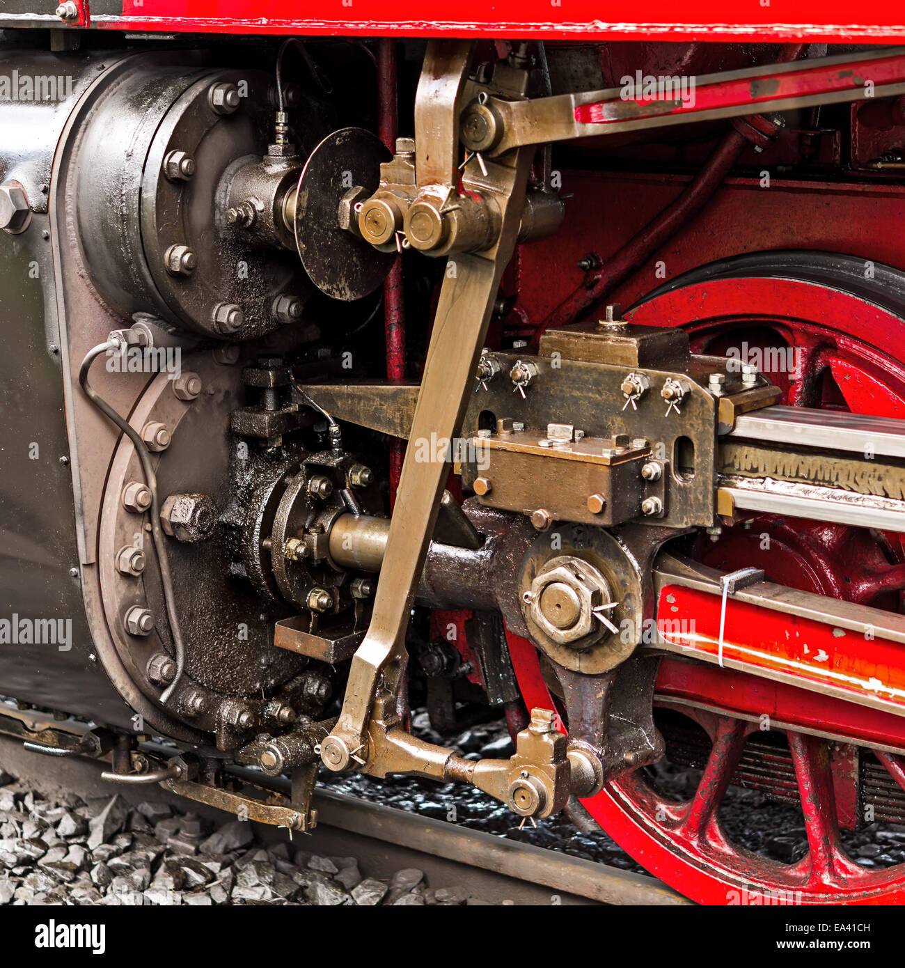 The technology of the steam locomotive Stock Photo - Alamy