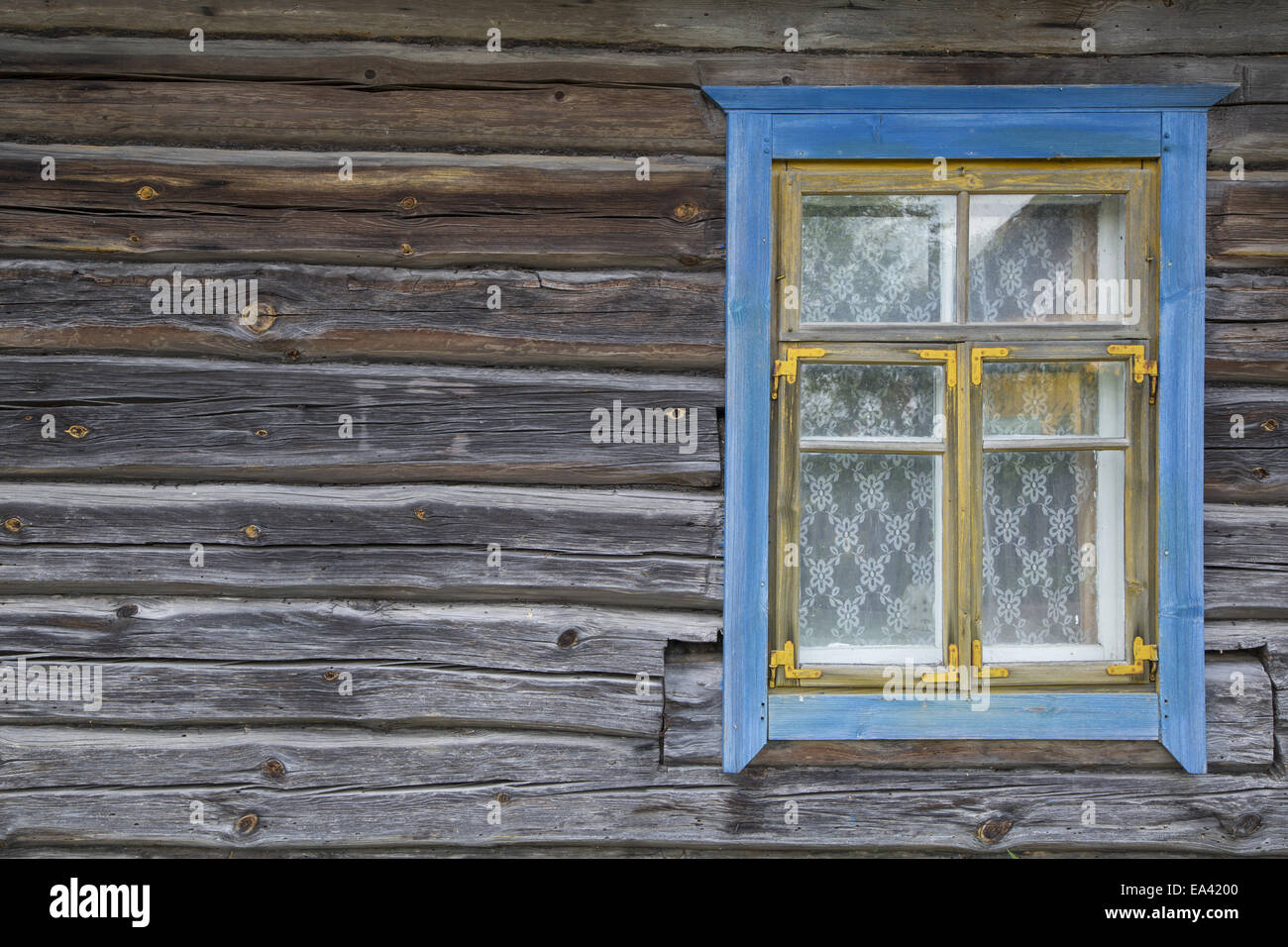 old rustic window Stock Photo - Alamy
