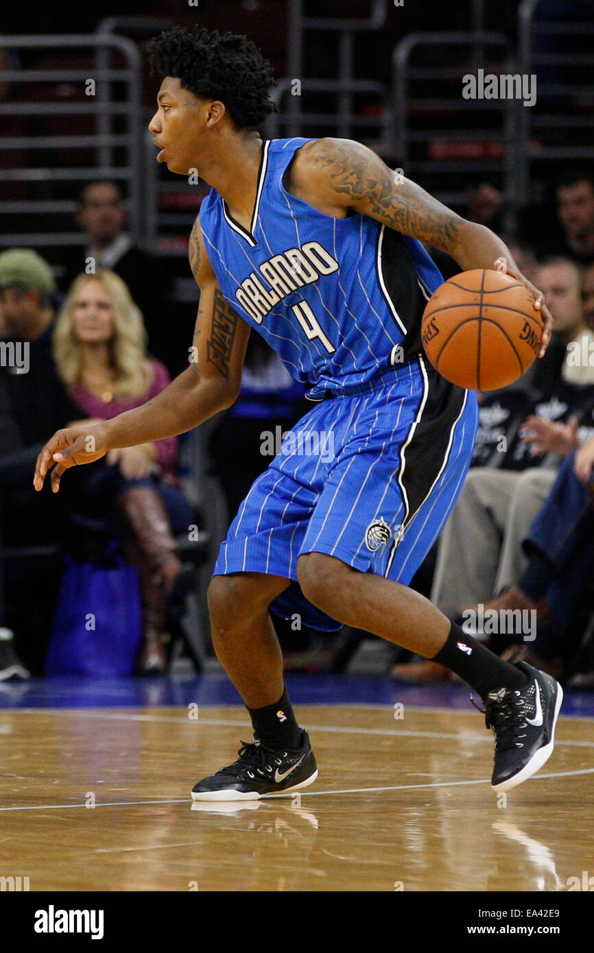 Philadelphia, USA. 5th November, 2014. Orlando Magic guard Elfrid ...