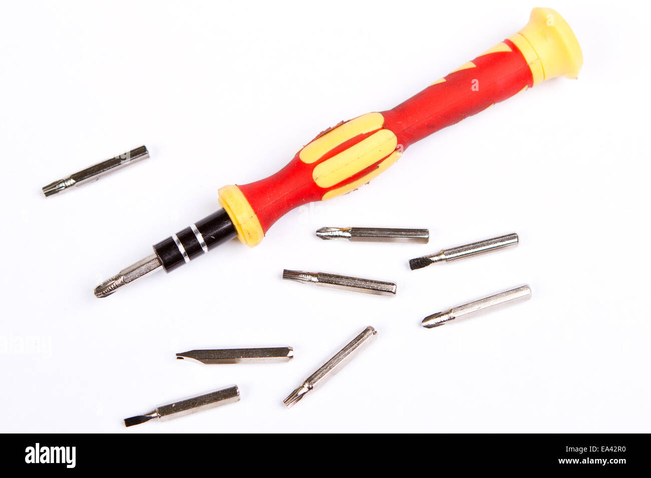 Screwdriver screw driver green plastic tool steel hi-res stock ...