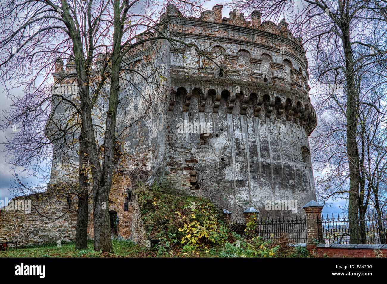 Tower of the castle if Ostrog Stock Photo - Alamy