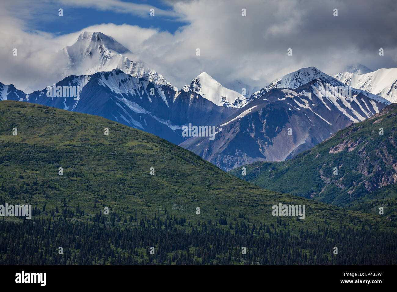 Mountains on Alaska Stock Photo - Alamy