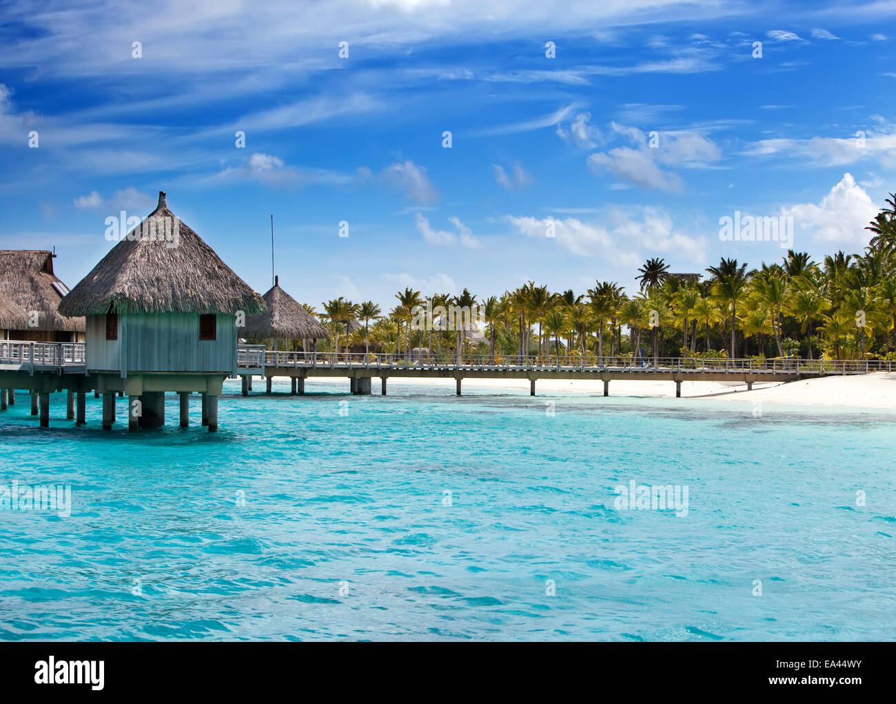 Tropical beach huts in hi-res stock photography and images - Alamy