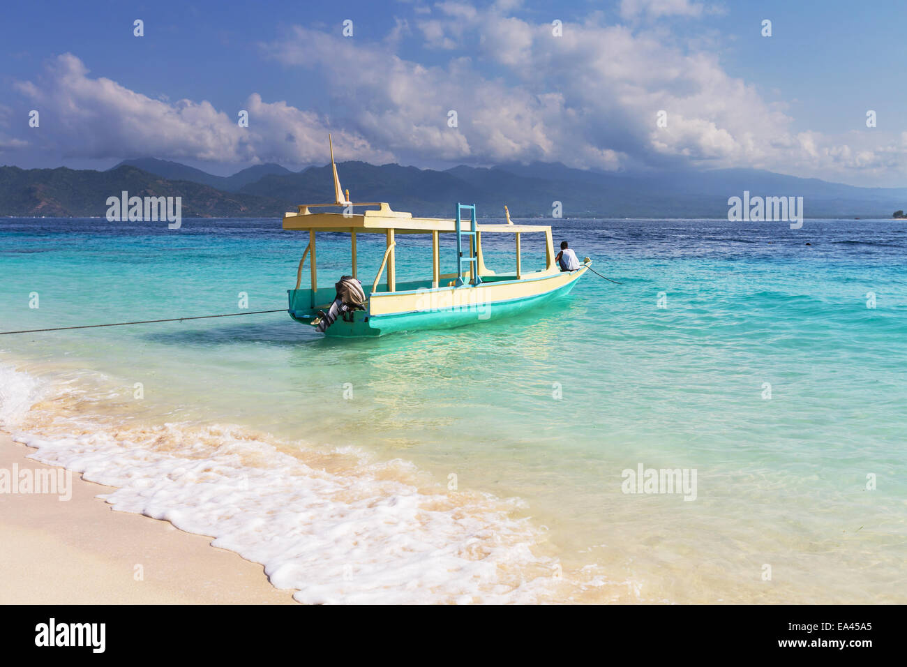 Boat in Indonesia Stock Photo - Alamy