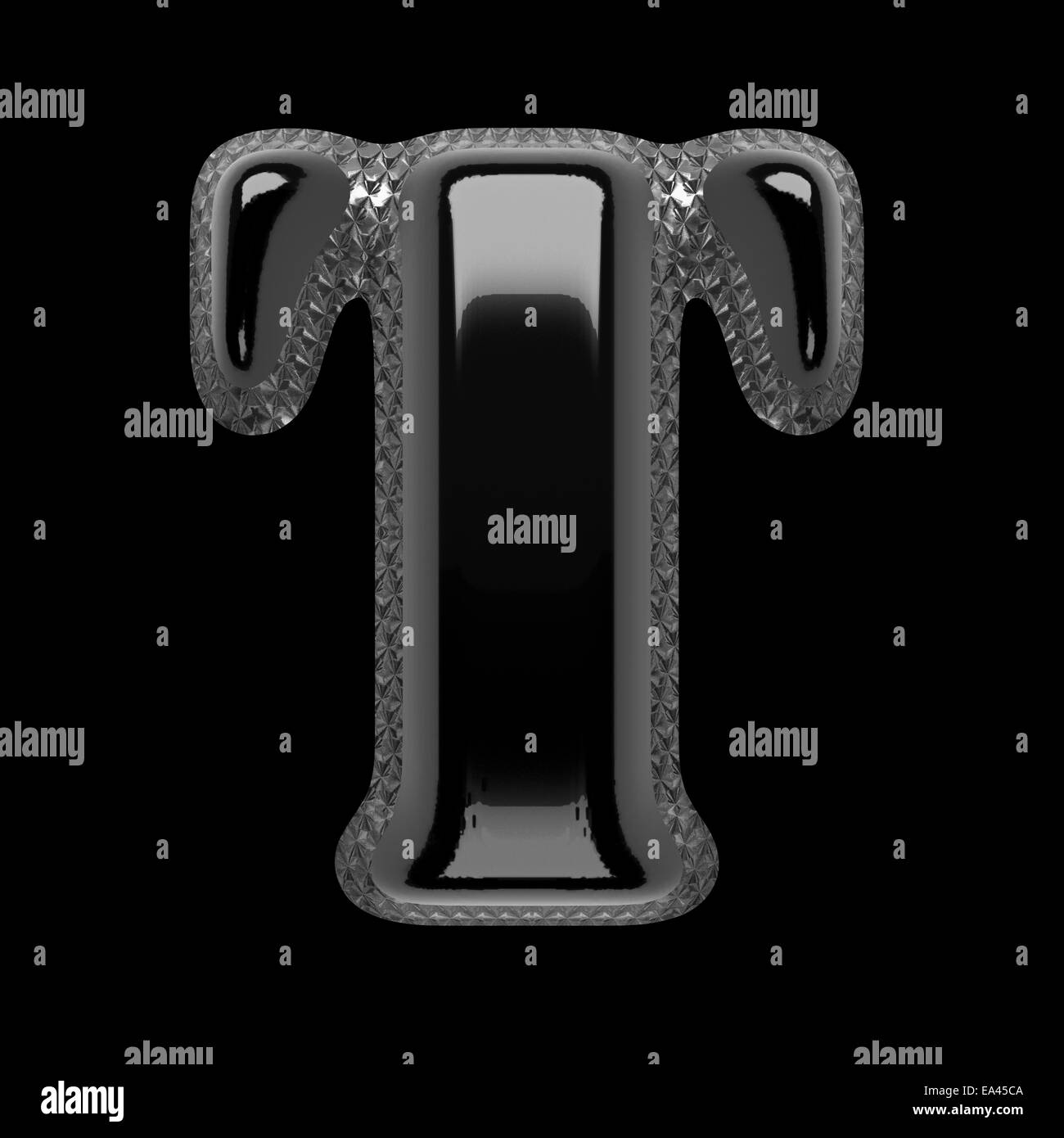 metal and black gloss letter Stock Photo - Alamy
