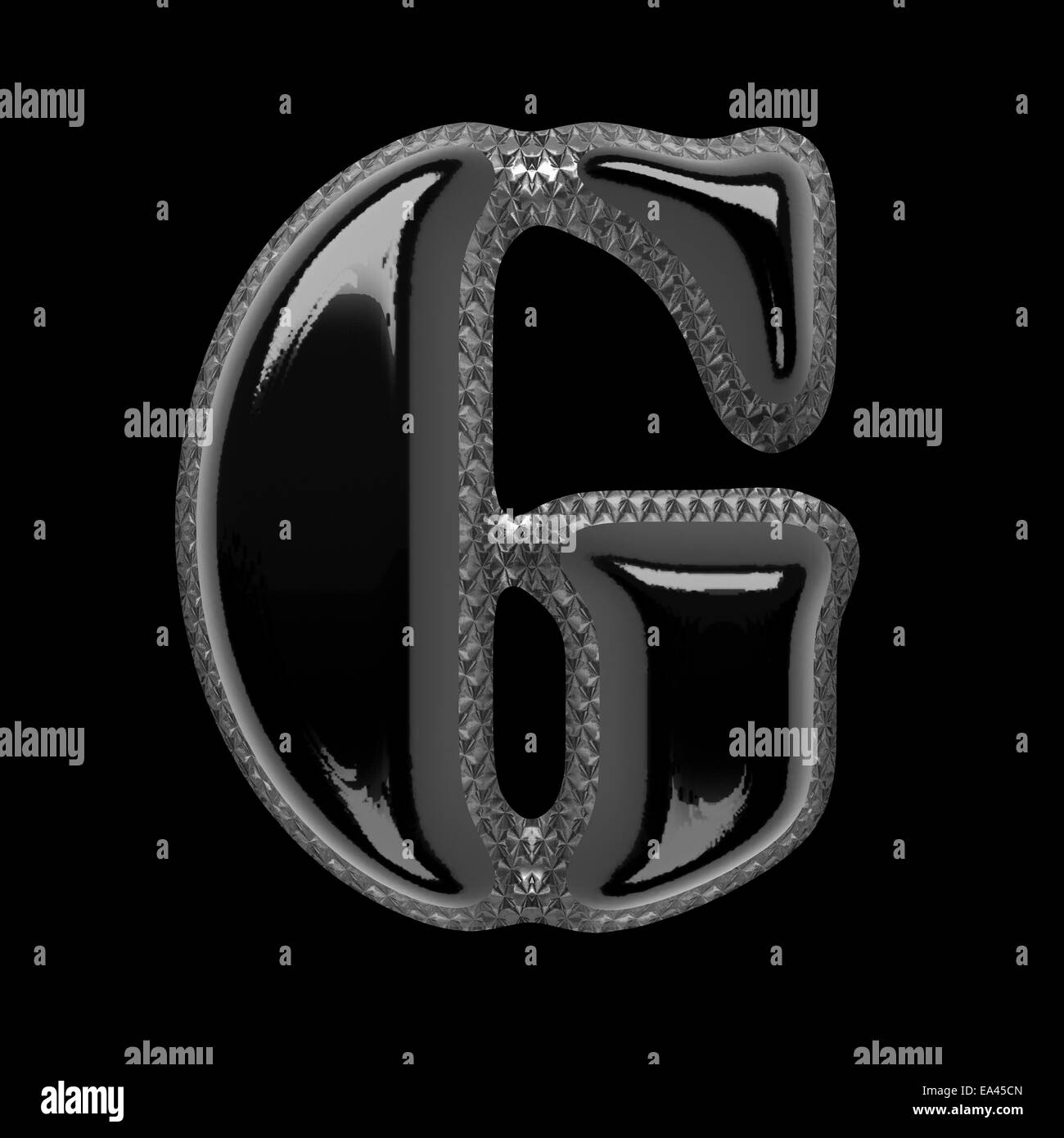 metal and black gloss letter Stock Photo - Alamy