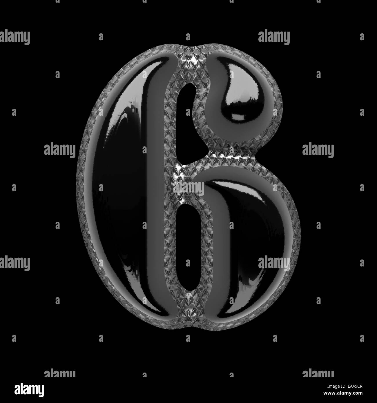 metal and black gloss letter Stock Photo - Alamy