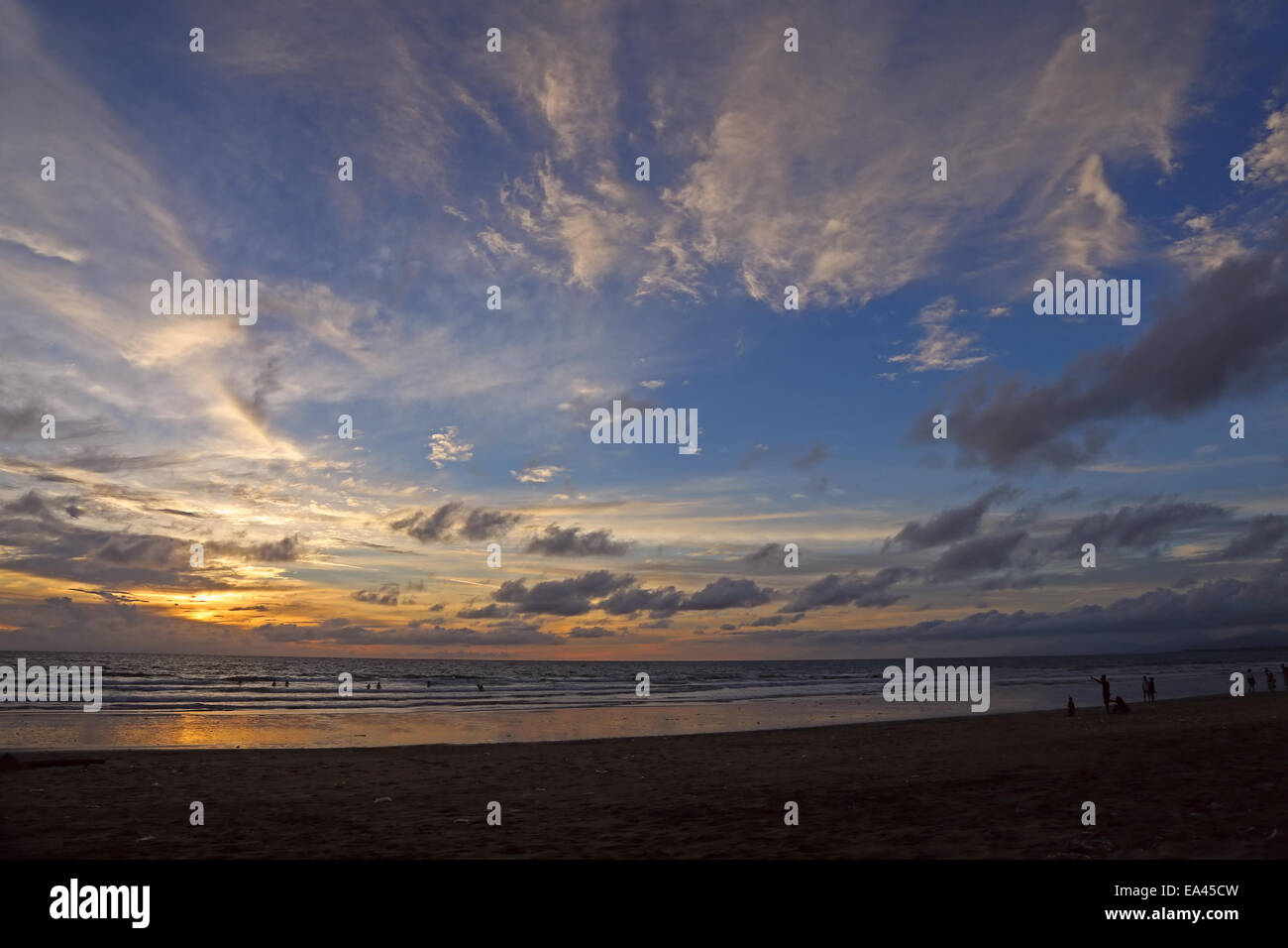 Sunset at the beach Stock Photo - Alamy